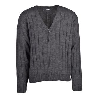 Daniele Alessandrini Strickjacke mit Rei&szlig;verschluss - - Knitwear - Herren - Grau - L
