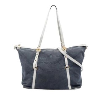 Prada Pre-owned Canvas Satchel - - Pre-owned - Damen - Blau - ONE SIZE
