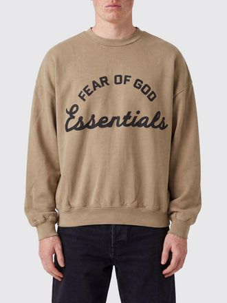 Fear of God Sweat-shirt &agrave; col rond en coton avec logo contrastant