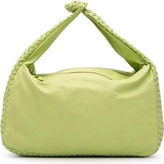 Bottega Veneta Hobo Bags - Nappa Intrecciato Knot Hobo - Gr. unisize - in Gr&uuml;n - f&uuml;r Damen