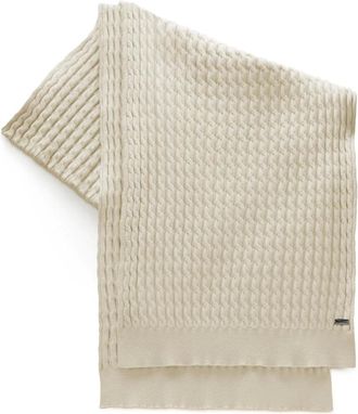 Bomboogie unisex, Accessoires, Beige, Taille: ONE Size Cable Knit Scarf