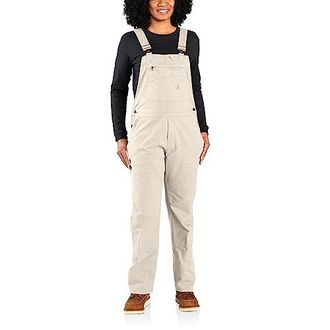 Carhartt Work in Progress Rugged Flex Salopette ample en toile pour femme, naturel, X-Large