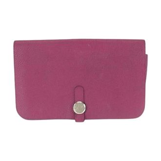 Herm&egrave;s Pre-owned Portefeuille Long Dogon GM Rose Purple - Femme - Pre-owned - Rose - Taille: ONE Size
