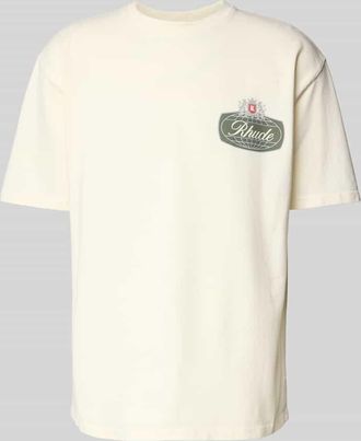 Rhude T-Shirt reiner Baumwolle mit Label-Print