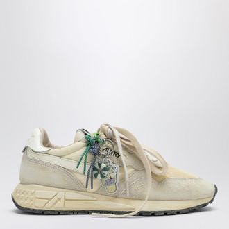 Autry Reelwind Super Vintage sneakers in &eacute;cru nylon and suede