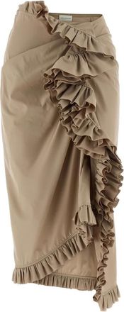 Dries Van Noten Femme, Jupes, Beige, Taille: 36 FR Sina Midi Skirt