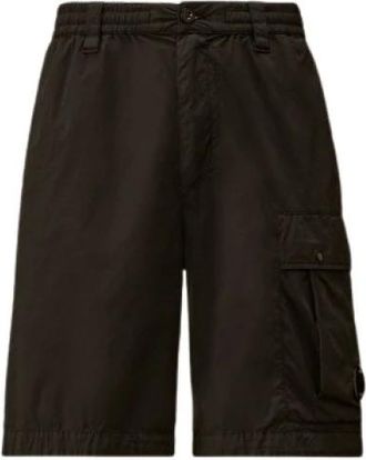 C.P. Company C.p. Company, Homme, Shorts, Noir, Taille: XL Bermuda Cargo en 50 Fili Stretch