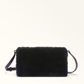 Furla Dalia Mini-tasche L Nero Schwarz Lammfell + Nappaleder Damen