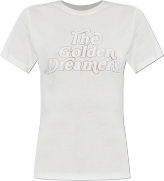 Golden Goose Femme, Tops, Beige, Taille: 42 FR T-shirt The Golden Dreamers