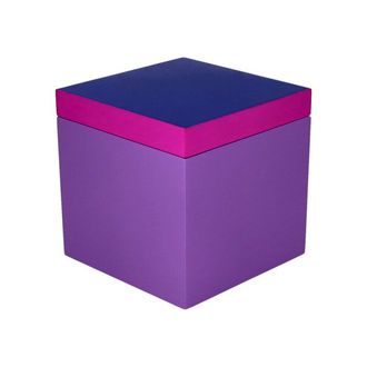 Gift Company Neo, Box, S(13x13x13cm), 3 farbig, dunkelblau/neon lila/lila