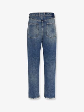 Golden Goose Mens Jeans Pant Happy Blue Cotton
