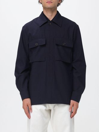Paul Smith Surchemise en pure laine avec poches plaqu&eacute;es