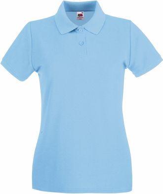 Fruit Of The Loom Fruit Of The Loom Lady-Fit Premium Polo Shirt 12,Blau - Himmelblau