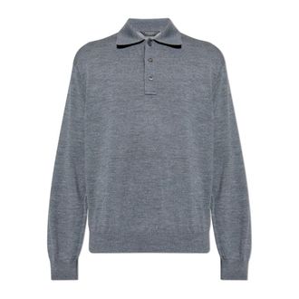 Balenciaga Wollpolohemd - - Knitwear - Herren - Grau - L