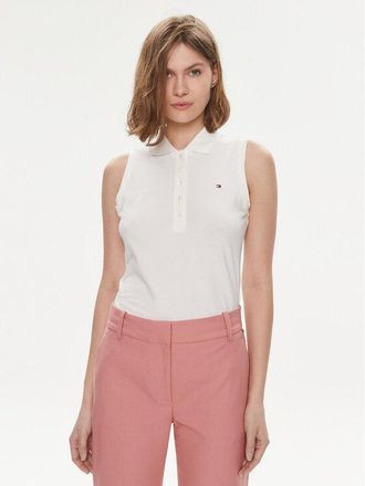 Tommy Hilfiger Poloshirt 1985 WW0WW41794 Weiß Slim Fit