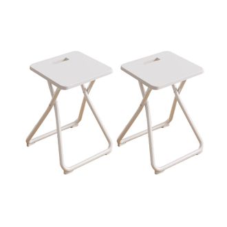 Generic Klappstuhl Camping Leicht Klein Faltbar 2er Set Hoher Belastbarkeit Klappst&uuml;hle Garten mit Metallrahmen Platzsparend f&uuml;r G&auml;ste K&uuml;che B&uuml;ro Hochzeit Par