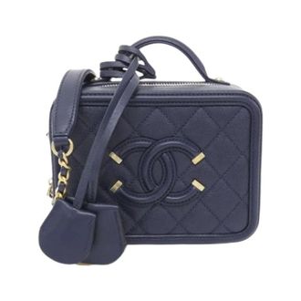 Chanel Pre-owned Vintage Cross Body Bag - - Pre-owned - Damen - Blau - ONE SIZE