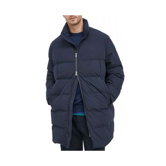 Emporio Armani Oversized Stepp-Nylonjacke mit durchgehendem Rei&szlig;verschluss - - Jackets - Herren - Blau - L