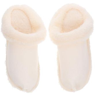 BESPORTBLE Couvre-Chaussures Doubl&eacute;s en Coton Doux Amovibles pour Sabots &agrave; Trous Chauds et &Eacute;pais Taille 39-40 Couleur Cr&egrave;me Protection Hiver pour Randonn&eacute;e et Us