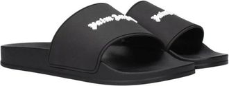 Palm Angels Homme, Chaussures, Noir, Taille: 40 EU Sandales chaussons en coton noir