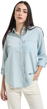 Levi's Femme, Blouses et Chemises, Bleu, Taille: 36 FR Chemise en Chambray