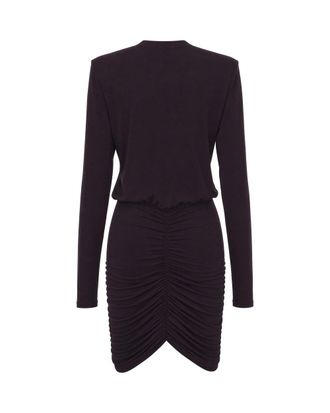Andamane Womens Jersey Mini Dress Rouge Noir Viscose Evening Suits