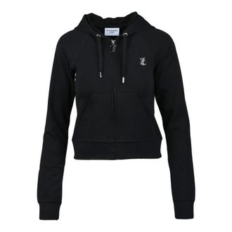 Juicy Couture Femme, Sweatshirts et sweats &agrave; capuche, Noir, Taille: 36 FR SweaT-shirt &agrave; Capuche