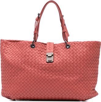 Bottega Veneta Shopper - Medium Nappa Intrecciato Capri Tote - Gr. unisize - in Rot - f&uuml;r Damen