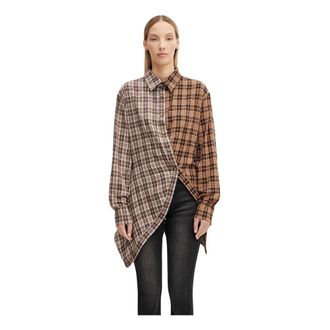 Andersson Bell Twist Check Shirt - - Blouses & Shirts - Damen - Mehrfarbig - S