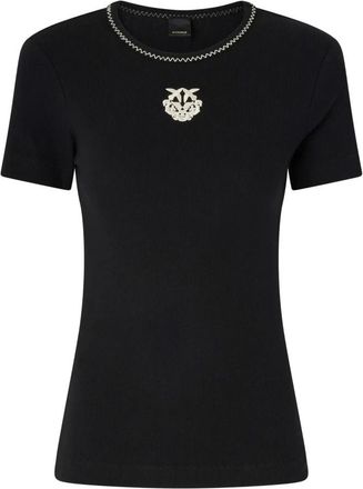 Pinko Pinko, Femme, Tops, Noir, Taille: 36 FR Brugherio T-Shirt Costina