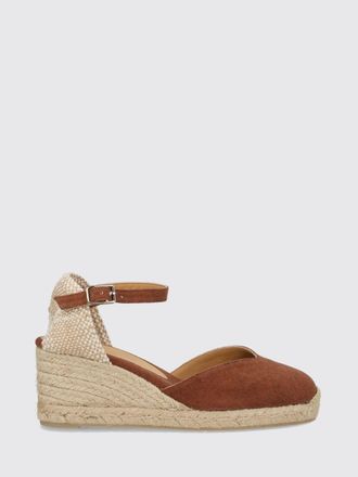 Castaner Espadrilles Chiarita en toile &agrave; bout rond avec talon compens&eacute; moyen