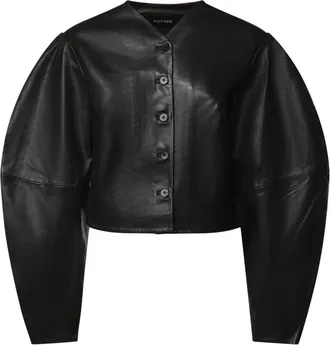 Rotate Rotate Birger Christensen, Femme, Vestes, Noir, Taille: 38 FR Leather Vestes