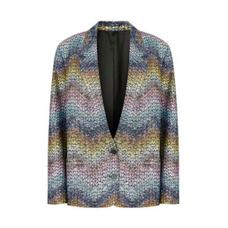 Missoni Femme, Vestes, Multicolore, Taille: 38 FR Blazer