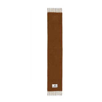 Marni Geb&uuml;rsteter Alpaka-Schal mit Fransen - - Accessories - Herren - Braun - ONE SIZE