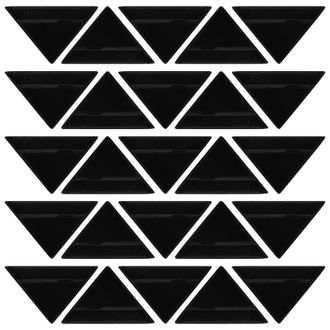 Aboofan 30 St&uuml;ck Stapelbares Dreieck Perlentablett aus Kunststoff Sortierschale f&uuml;r Strasssteine und Diamantwerkzeuge Aufbewahrungstablett f&uuml;r Schmuckbasteln 