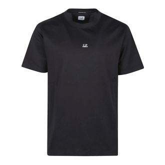 C.P. Company C.p. Company, Homme, Tops, Noir, Taille: XL T-shirt &agrave; manches courtes en jersey merceris&eacute; 70/2 Gasato