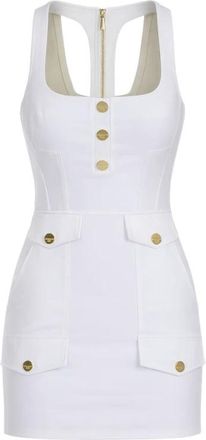 Elisabetta Franchi Femme, Robes, Blanc, Taille: 40 FR Elisabetta Franchi Robes White