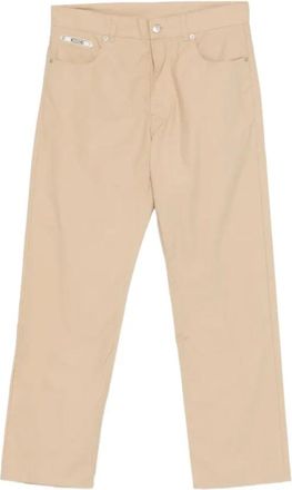 Moschino Homme, Pantalons, Beige, Taille: L Logo-detail Pantalons