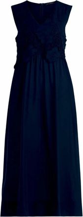 Betty Barclay Langes &auml;rmelloses Kleid mit V-Ausschnitt - - Dresses - Damen - Blau - M