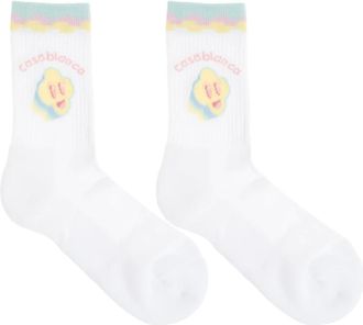 Casablanca Homme, Sous-v&ecirc;tements, Blanc, Taille: S Chaussettes Pour lAmour de la Danse