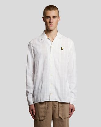 Lyle & Scott Kariertes Baumwollhemd mit Struktur