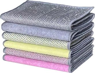 Generic GJV 5 St&uuml;ck kratzfeste Draht-Geschirrt&uuml;cher, Draht-Geschirrtuch, K&uuml;chenreinigung, leistungsstarke Mehrzweck-Draht-Reinigungst&uuml;cher f&uuml;r Kochgeschirr, W