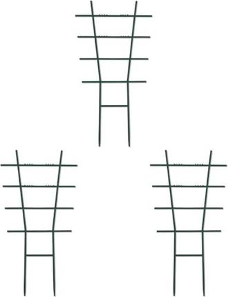 WINDHAGER Blumenstütze Rankhilfe Gitterspalier Rankgitter, Kunststoff, gerade, Grün, 43 x 23 cm, 05711 (Packung mit 3)