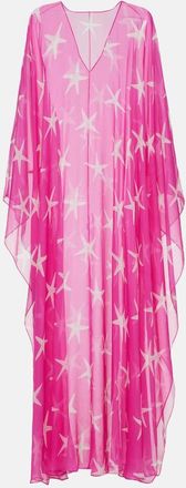 Valentino Kaftan Starfish aus Seidenchiffon