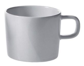 Alessi Platebowlcup, 4 Stück Mokka-Obertasse, Weiß