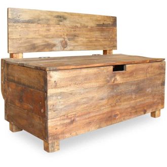 vidaXL Sitzbank Massives Mahagoniholz 86x40x60 cm vidaXL