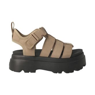 UGG Beige Cora Plateau Sandalen f&uuml;r Frauen - - Shoes - Damen - Braun - 40 EU