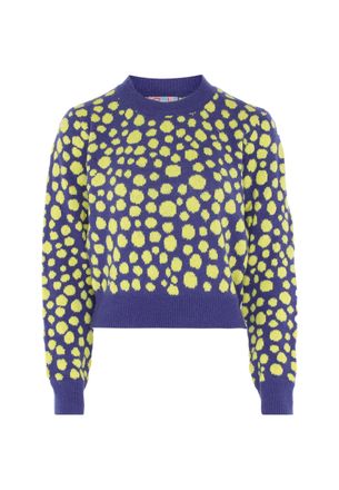 Mymo Pullover Frauen MARINE LIMETTE GELB
