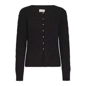 Ichi Ichi, Femme, Pulls, Noir, Taille: 42 FR Ihdollis CA Strik 20124352