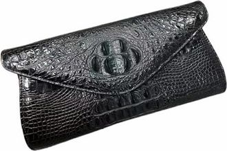 Generic Sac cabas pour femme en cuir de crocodile authentique, pochette enveloppe, sac &agrave; main bandouli&egrave;re en cuir dalligator v&eacute;ritable avec cha&icirc;ne